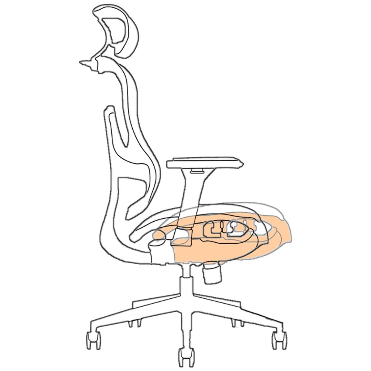 VORTEX High Back Ergonomic office Chair - BOSQ