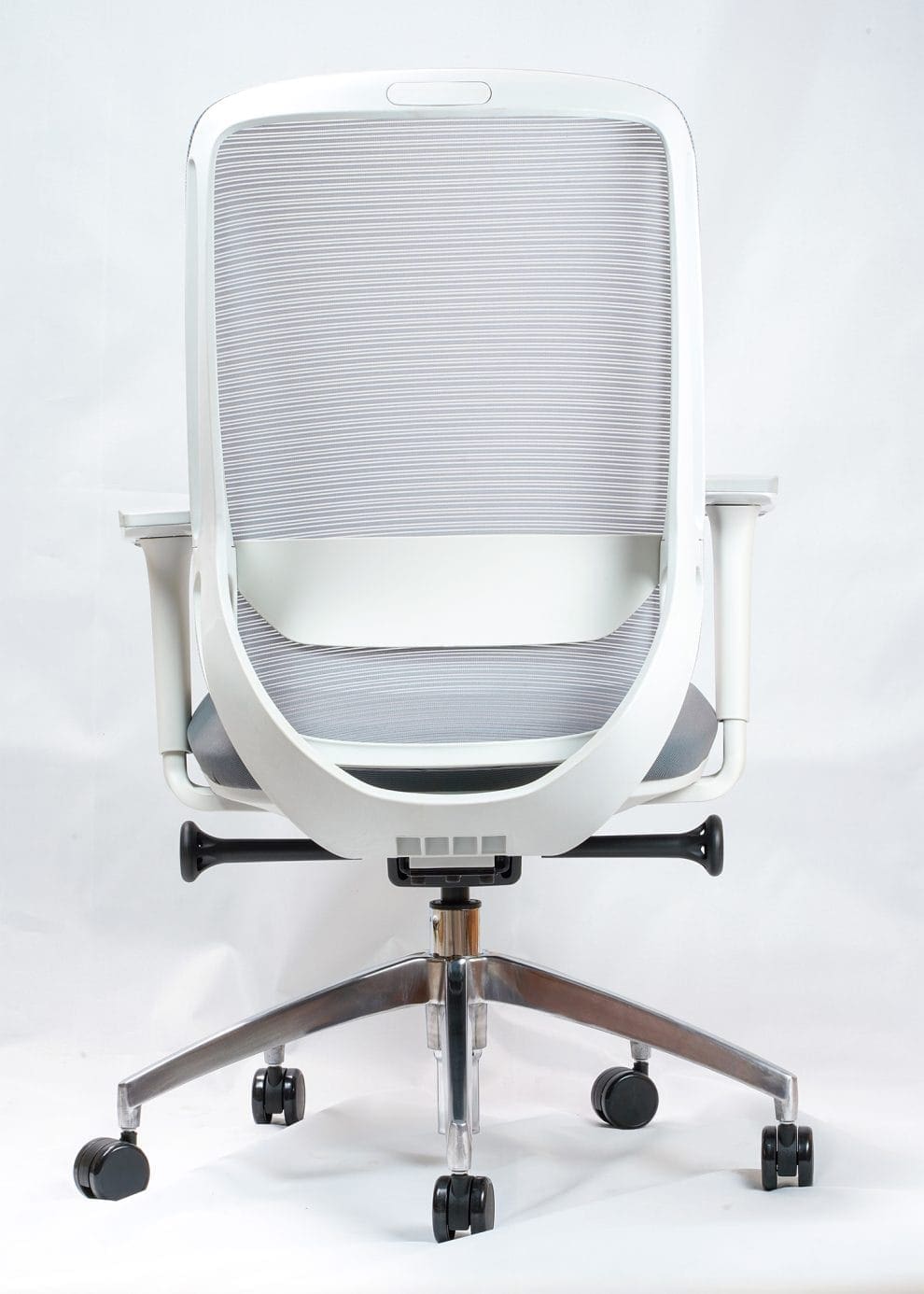 Onyx Mid Back Ergonomic Office Chair White - BOSQ